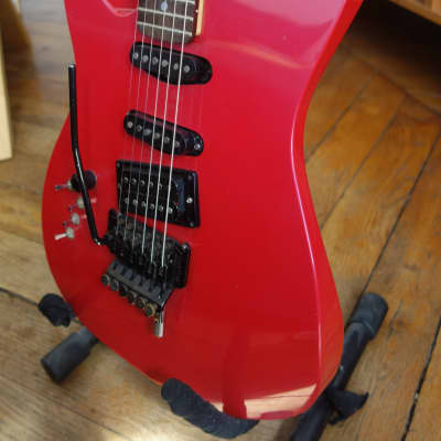 Left-handed Kramer Pacer Custom 1987 Flip Top Red | Reverb