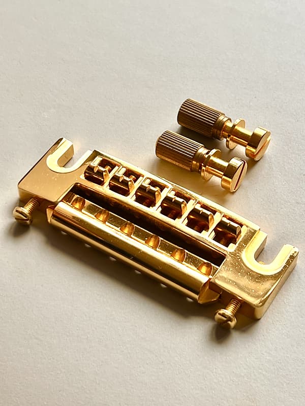 Schaller 455 wrap around Bridge 1980-85 - Gold | Reverb