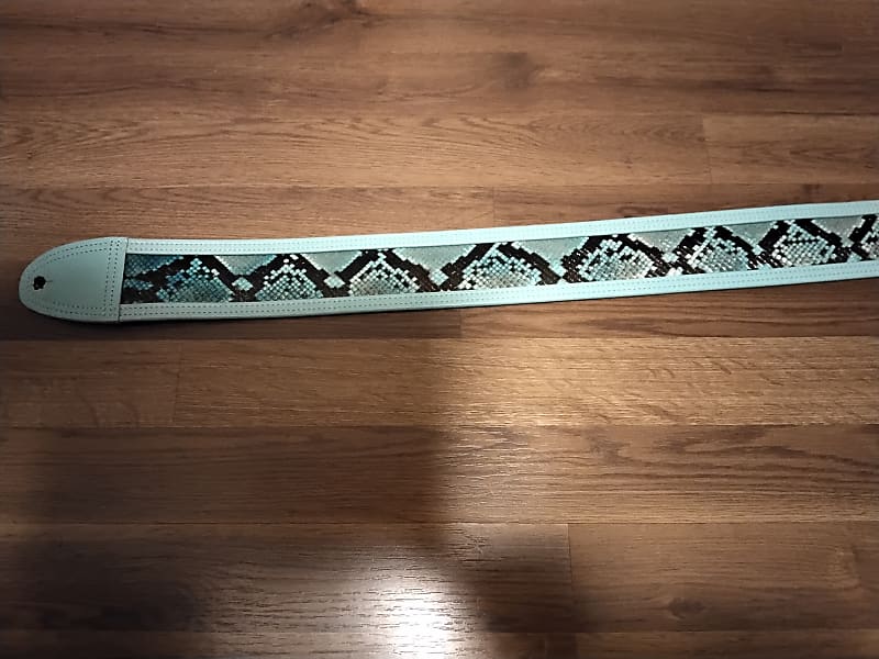 Action Custom Straps 100 Series 2.5" Wide Leather and Snake | Reverb