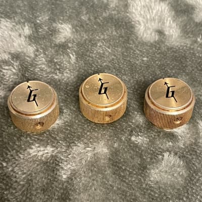 1970s Gretsch G Arrow Knobs Gold Original Set of 3 for | Reverb