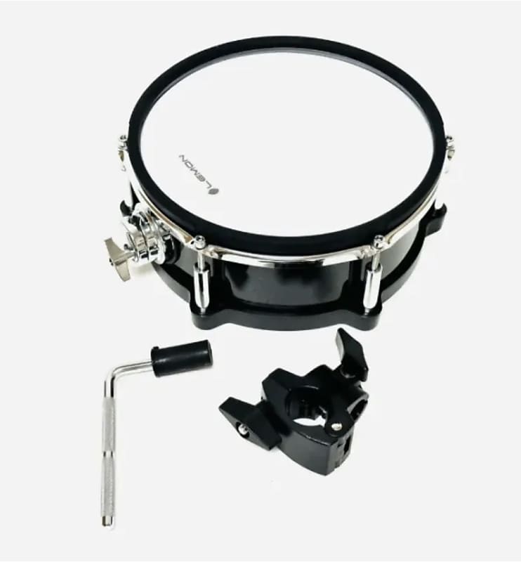 Lemon 10” Dual-Zone Mesh Tom Drum – 2025 Black Sparkle | | Reverb