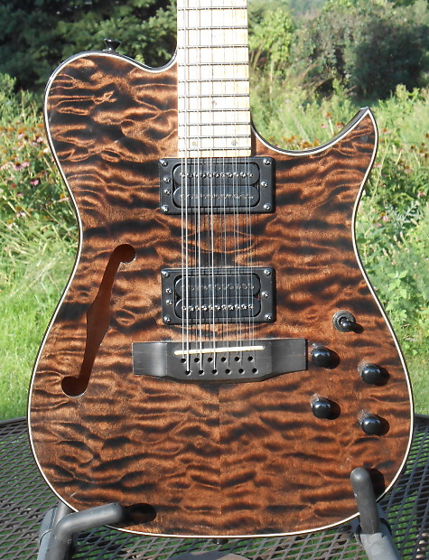 Carvin AE185-12 Walnut Electric Acoustic Hybrid 12 String | Reverb