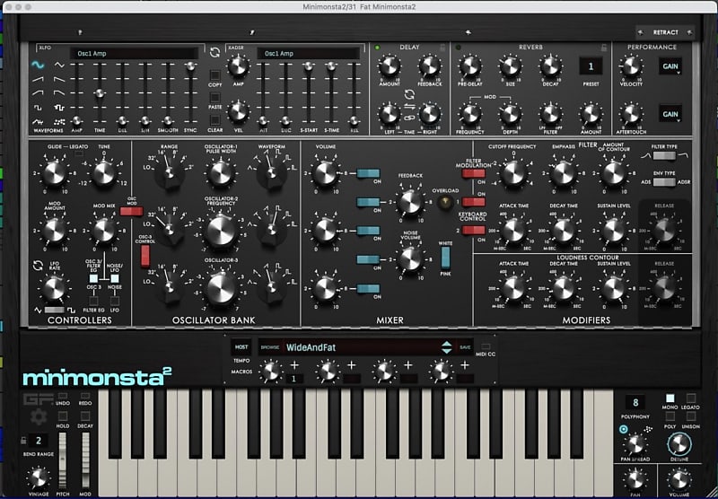 GForce Software Minimonsta2 Virtual Vintage Analog | Reverb UK