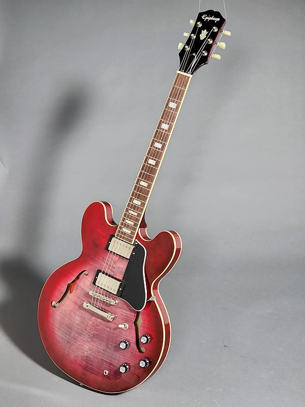Epiphone ES-335 Figured 2022 - Raspberry Burst | Reverb