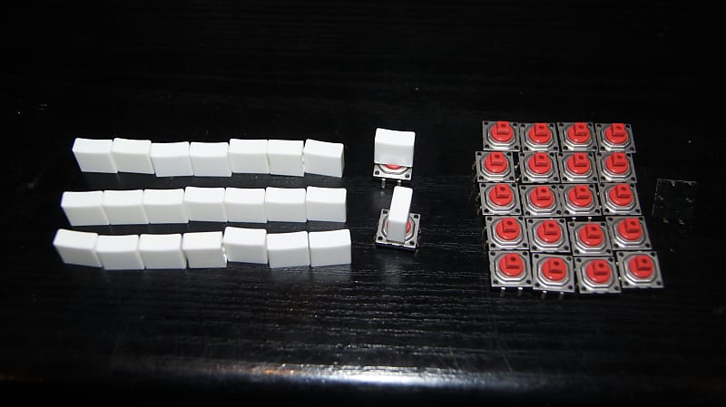 X0xb0x (xoxbox ): 23 ALPS tact switches and 23 switch caps | Reverb