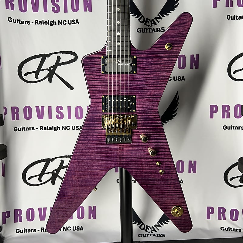 Dean ML Custom USA 2025 - Flame Maple Trans Purple | Reverb