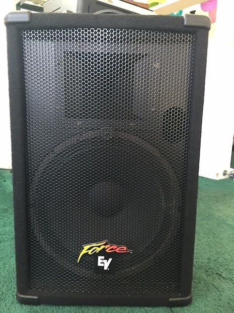2 EV Electro Voice Force 12 Black Monitors PAIR | Reverb