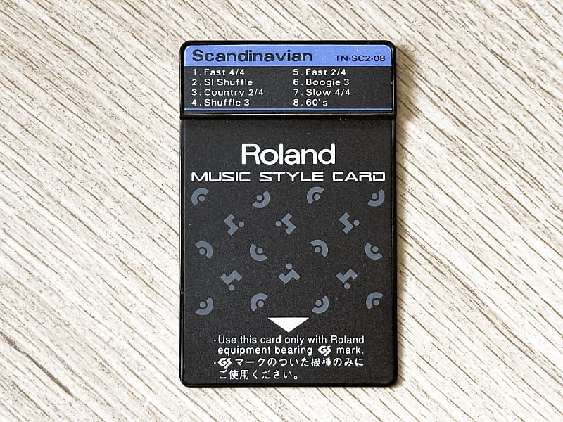 Roland Music Style Card TN-SC2-08 Scandinavian 80s | Reverb Canada