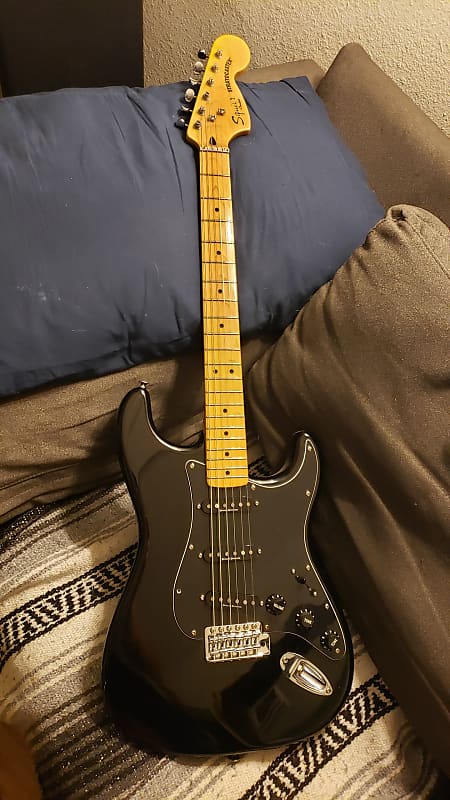 Fender Squire Stratocaster 2016 - Black | Reverb
