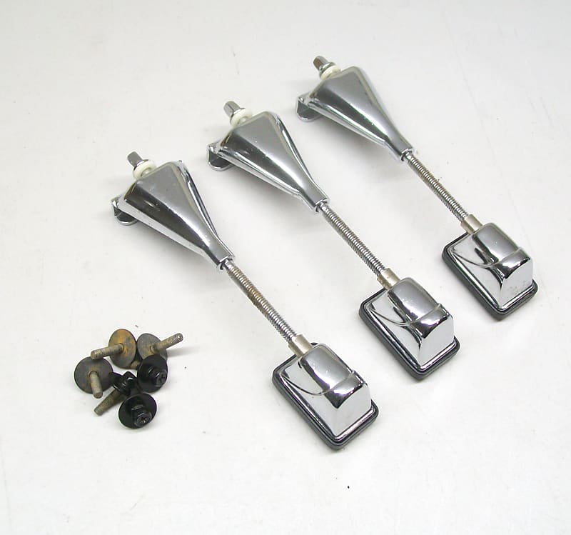 Taye Bass Drum Lugs with Claws and Rods 3 Pcs Lot 82-292 | Reverb