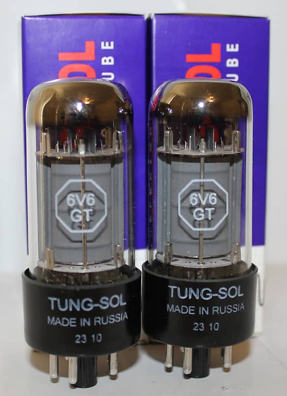 Matched Pair Tung Sol 6V6GT tubes, Brand New in Box ! | Reverb
