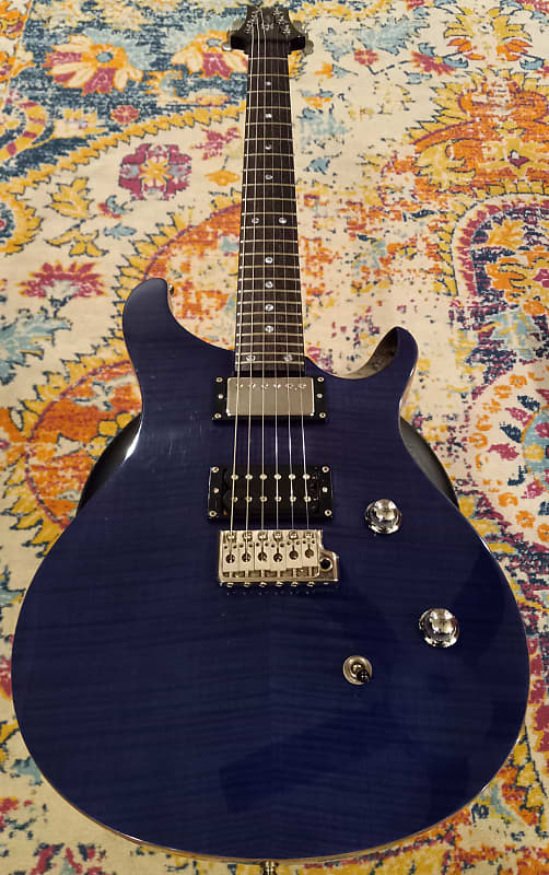 PRS SE Custom 2004 Blue Flame-Top | Reverb