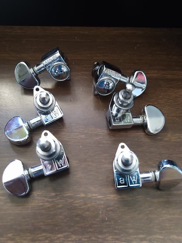 Grover Rotomatic Tuner set Chrome Gibson 3 x 3 etc recent | Reverb