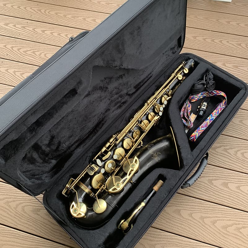L.A. SAX Tenor Saxophone Black Lacquer w/ Accessories | Reverb