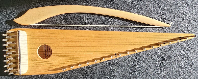 Handcrafted Rick Long 17-String Psaltery w/Bow 2010 - Maple | Reverb