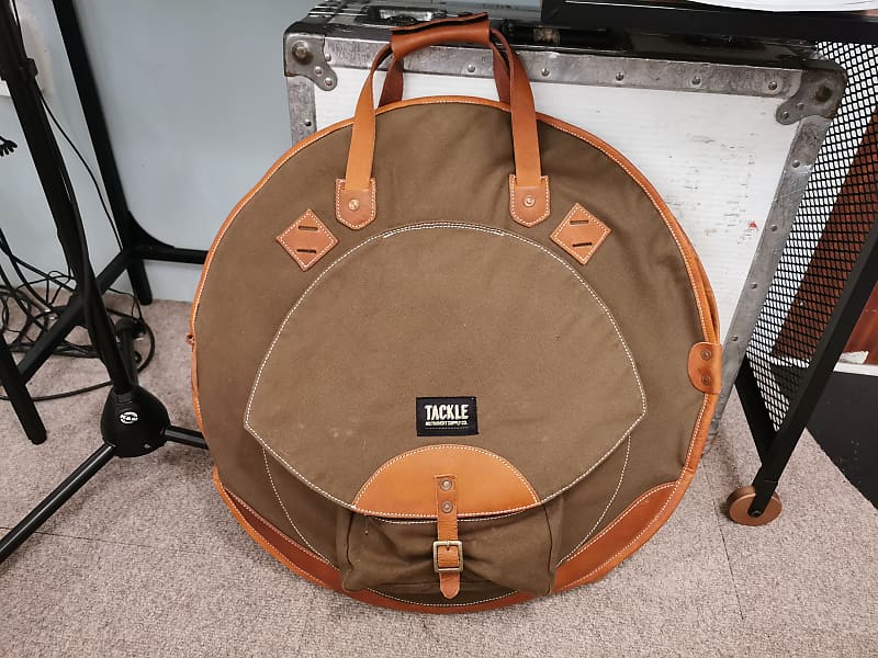 Tackle Instruments 22" Canvas Cymbal Bag - Forest Green | Reverb