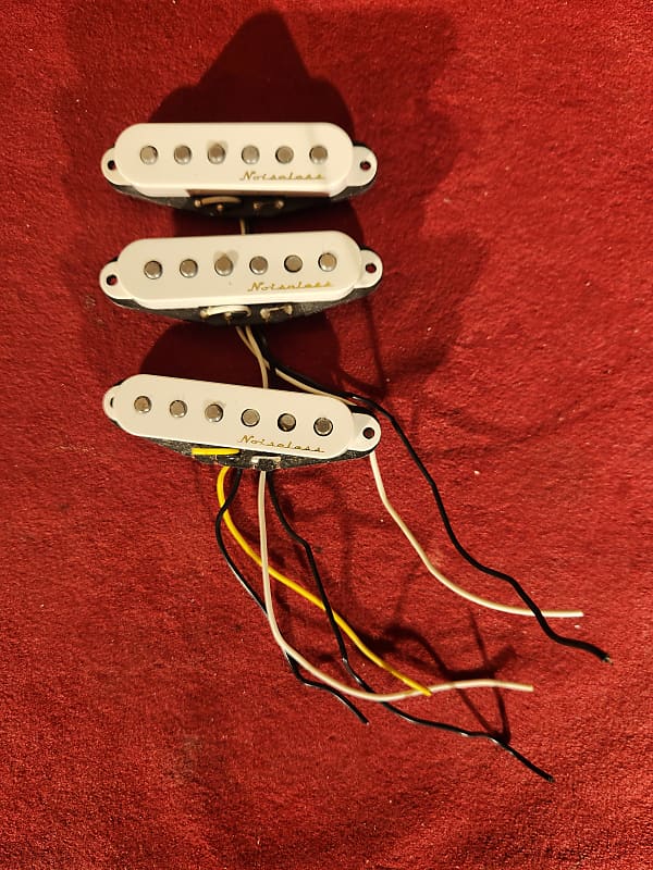 Fender Noiseless Single-Coil Pickup Set White | Reverb