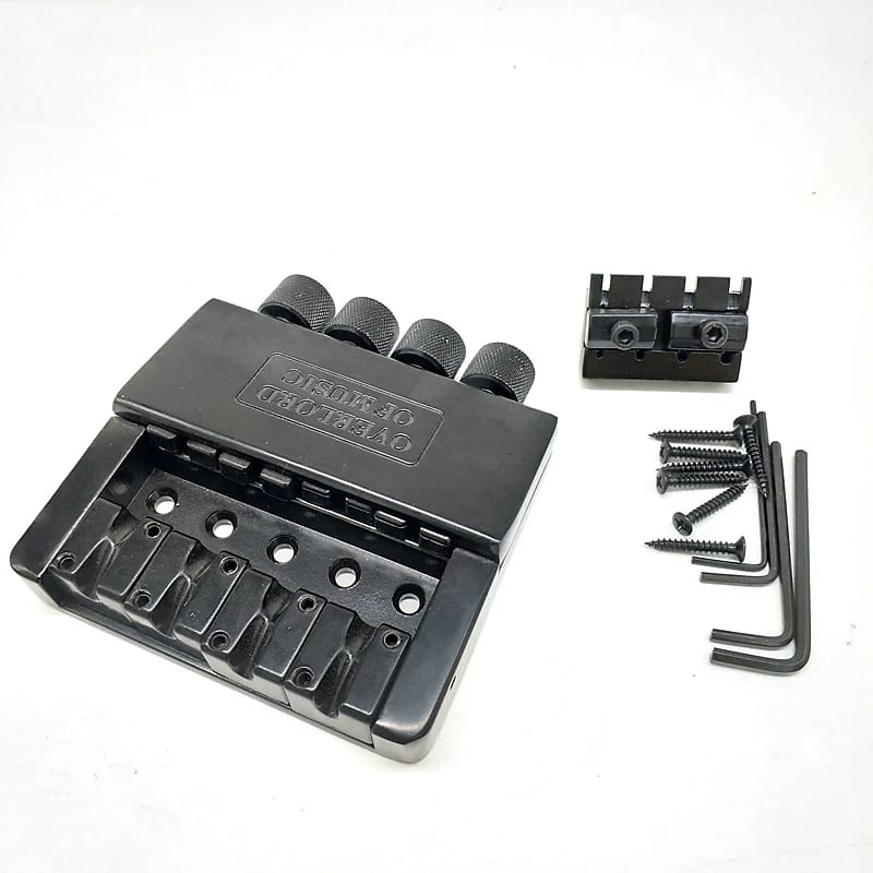 4 String Headless Bass Bridge With String Lock Nut Reverb