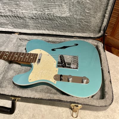 Warmoth Left handed Thinline Telecaster 2020 Turquoise | Reverb