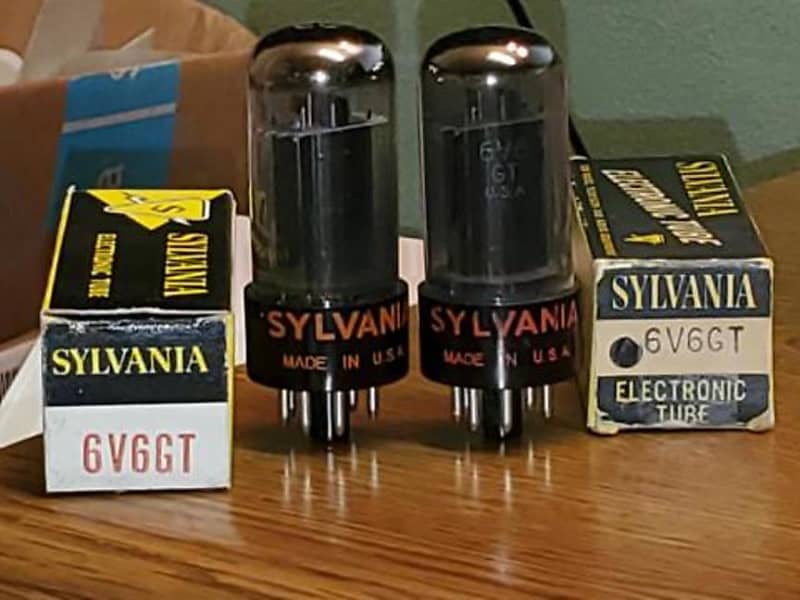 6V6GT Sylvania NOS/NIB Matched Pair | Reverb