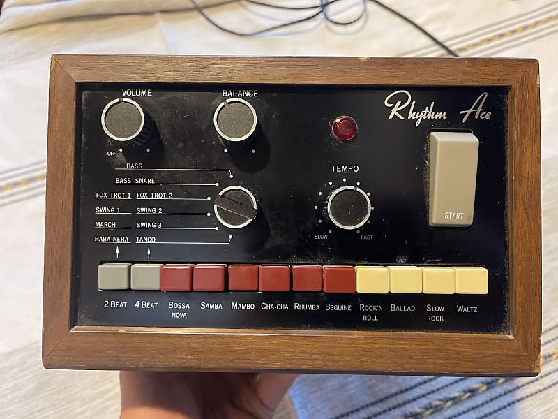 Ace Electronics Rhythm Ace 1964 - Wood/Black | Reverb