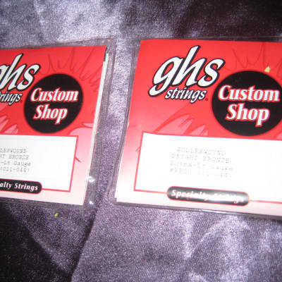 GHS Two (2) Sets Custom Shop Acoustic Bright Bronze | Reverb