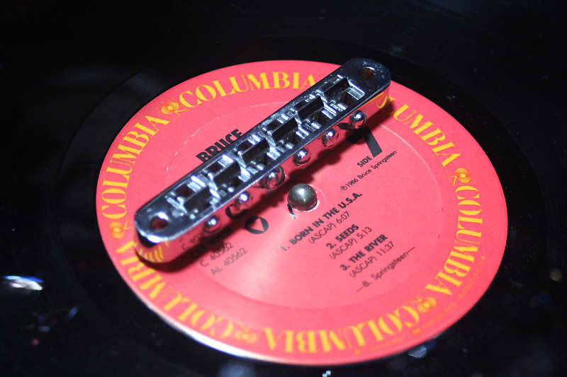 Gibson Nashville TOM Bridge Chrome - 80s Vintage - New Old | Reverb