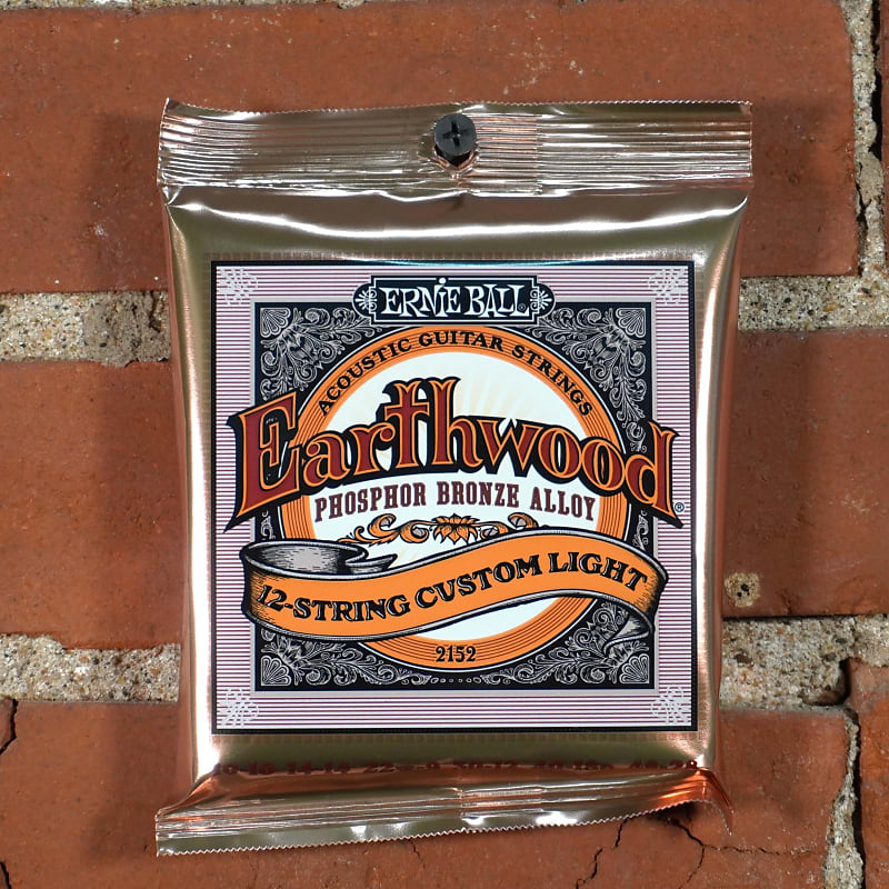 Ernie Ball Earthwood Phosphorus Bronze 12 String Custom Light | Reverb