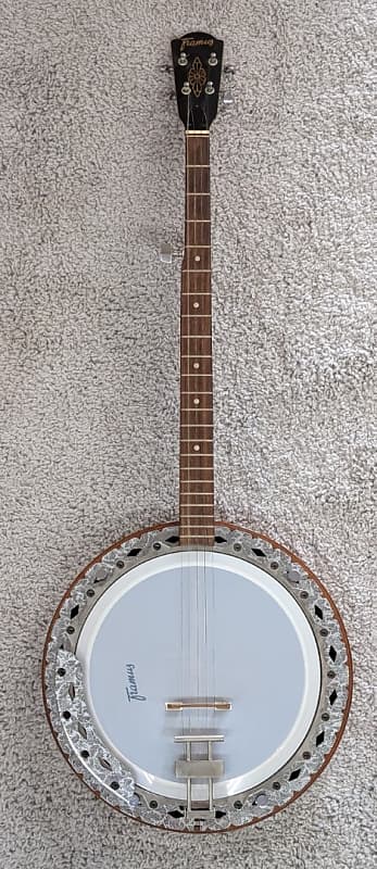 Vintage Framus Texan 5 String Banjo Circa 1970 - Made in West | Reverb