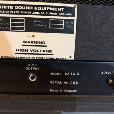 White/Matamp W-100 Late 60’s-early 70’s - Black | Reverb