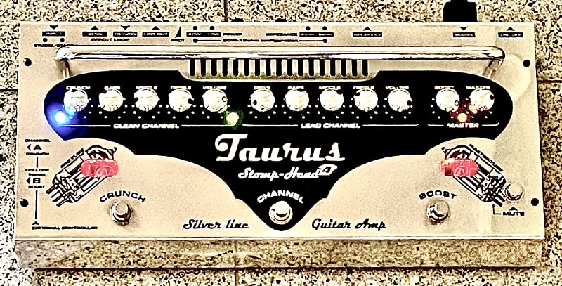 TAURUS STOMP HEAD 4 SL tube amp/pedal Silver | Reverb