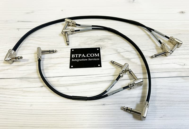 Best-Tronics Pro Audio SquarePlug Insert Cable 3 Pack | Reverb