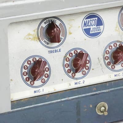 1957 Masco MA-35N PA Amplifier Vintage Metal Tube | Reverb France