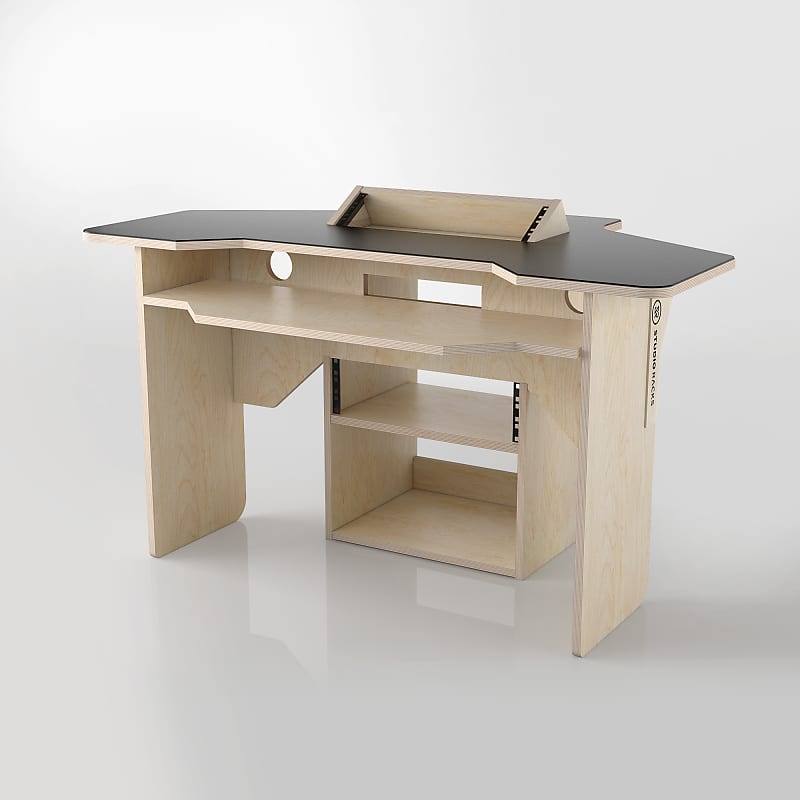 StudioRacks - Music Studio Desk - 001 - Natural Birch Ply | Reverb UK