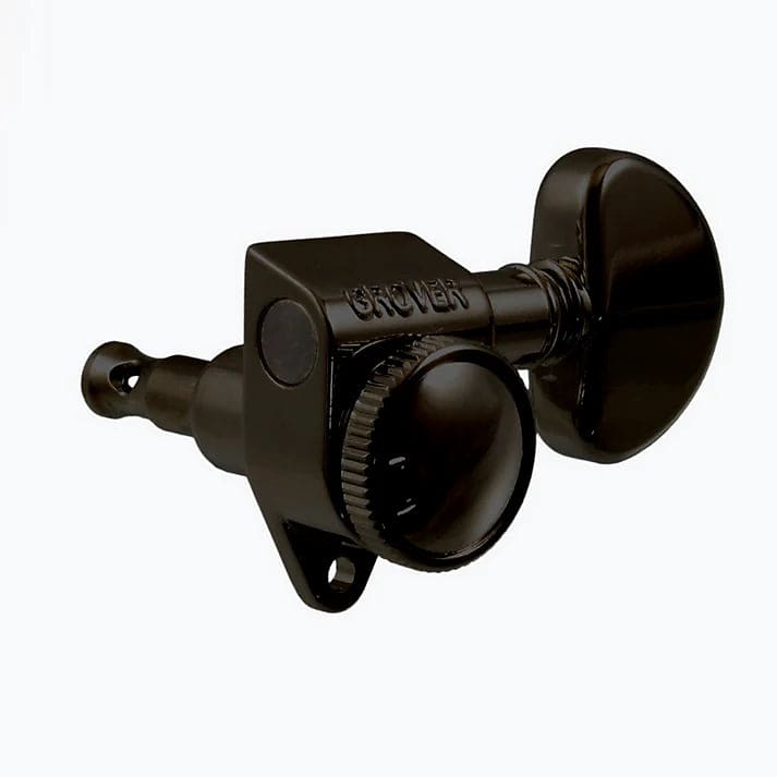 All Parts Grover 502 Series 3x3 Locking Tuners Black | Reverb