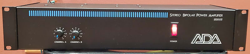 ADA Stereo Bipolar Power Amplifier (B200S) Late 90s Black | Reverb