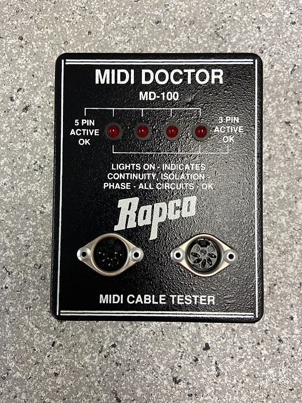 Rapco MD-100 Midi Doctor 5 Pin Midi Cable Tester | Reverb