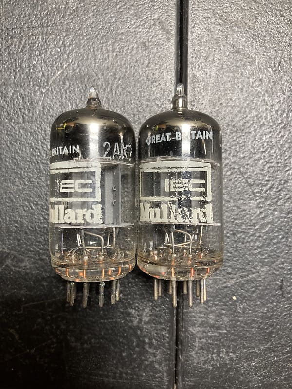 Mullard 12ax7 1960s Iec matched pair tested! | Reverb