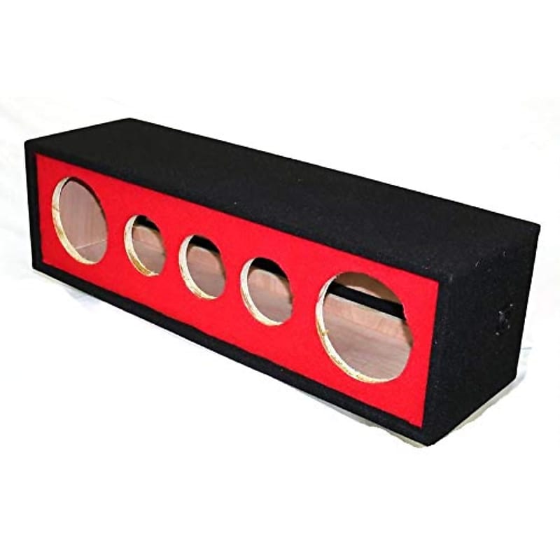 For 10-in Two Horn Three Tweeter Side Red Speaker Enclosure | Reverb