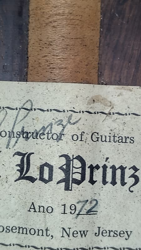 A. LoPrinzi Solid Brazilian Rosewood Classical 1972 | Reverb