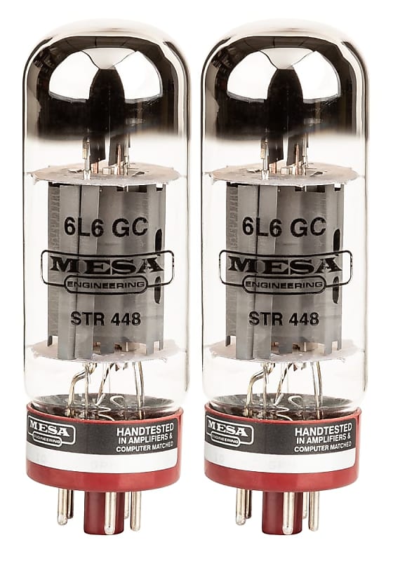 Mesa Boogie Power Tubes 6L6 STR 448 Matched Pair (Yellow | Reverb