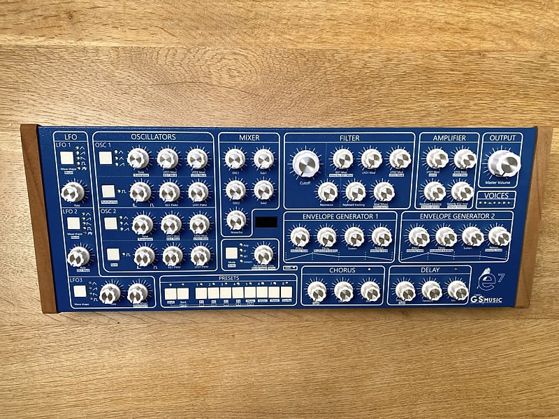 GS Music GS e7 Polyphonic Analog Synthesizer Desktop Module | Reverb