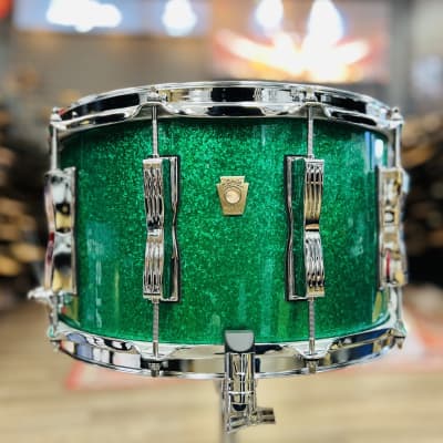 Ludwig Classic Maple 8x14" Snare Drum (Green Sparkle) | Reverb