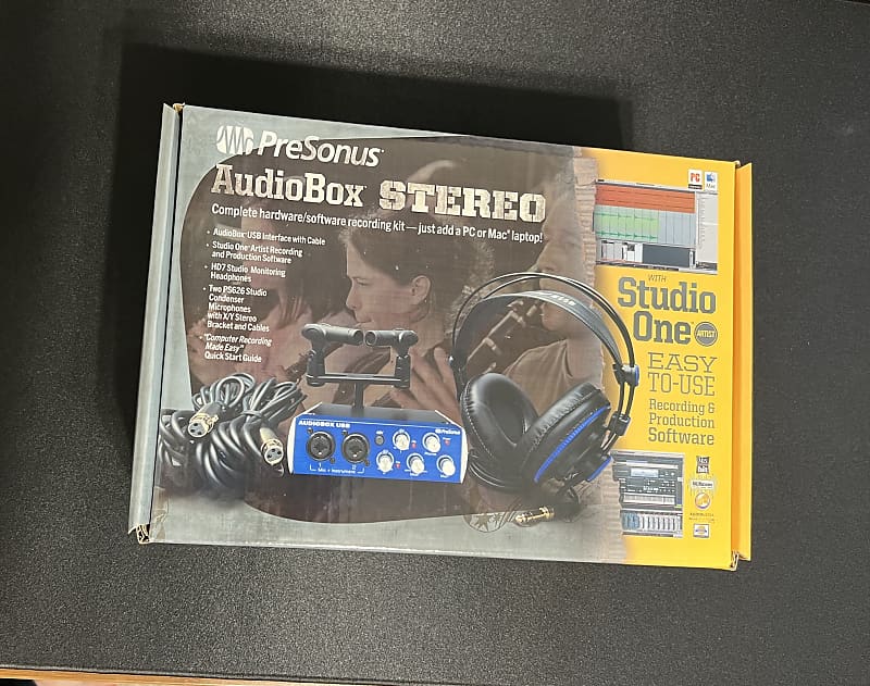 PreSonus AudioBox 96 BLUE Stereo Bundle USB Hardware Software | Reverb