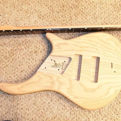 NEW! Warmoth Gecko 5 String Bass Body & Neck, Unfinished | Reverb
