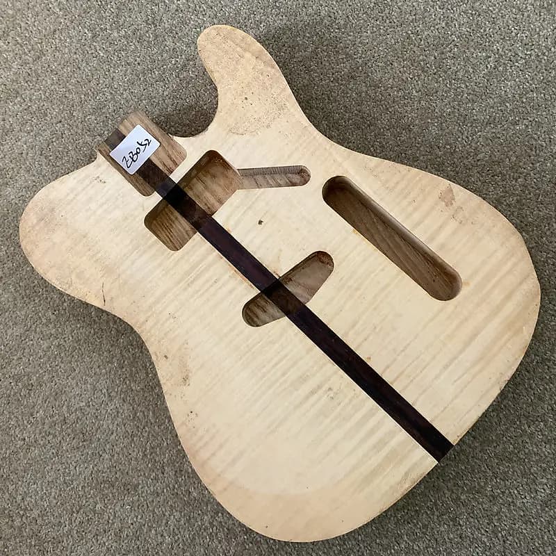 Unfinished Solid Ash Guitar Telecaster Tele Style Body with | Reverb
