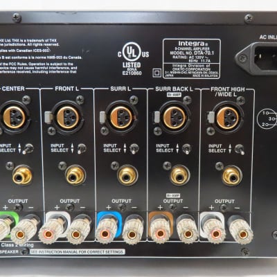 Integra DTA-70.1 9 Channel Power Amplifier - Multi Channel | Reverb