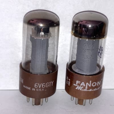 6V6 GT GE NOS/NIB matched pair vintage vacuum tubes | Reverb
