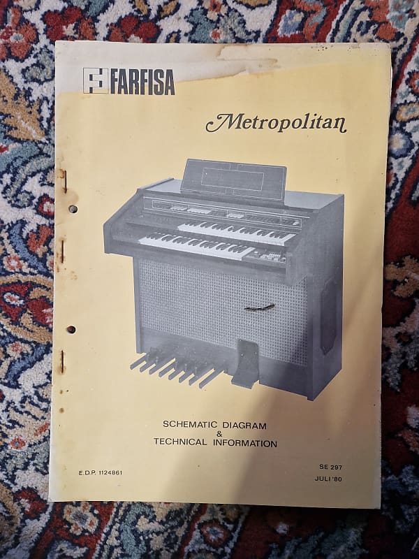 Farfisa Metropolitan Schematic Diagrams & Technical | Reverb