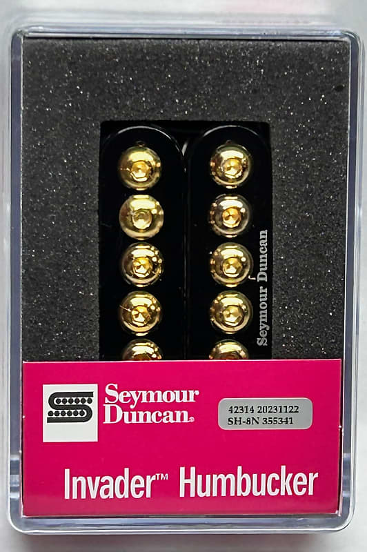 Seymour Duncan SH-8n Invader 6 String Neck Humbucker - Black | Reverb